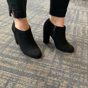 Mix No. 6 | Shoes | Black Suede 4 Inch Booties Size 75 | Poshmark